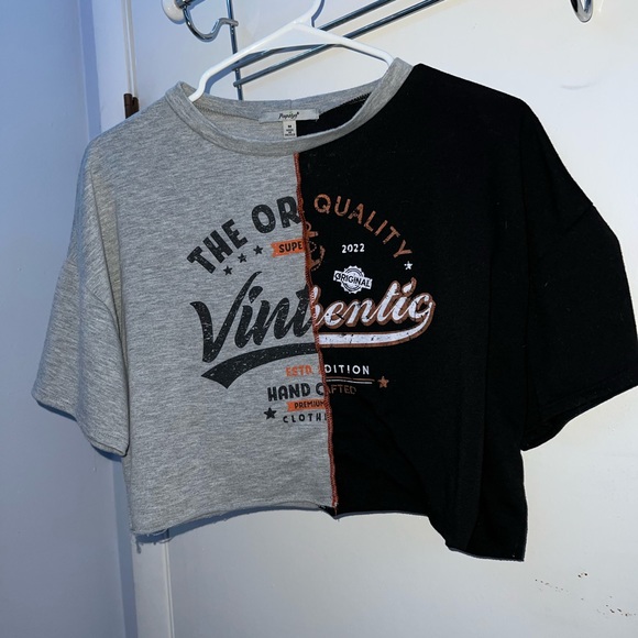 Tops | Vintage Half And Half Shirt | Poshmark